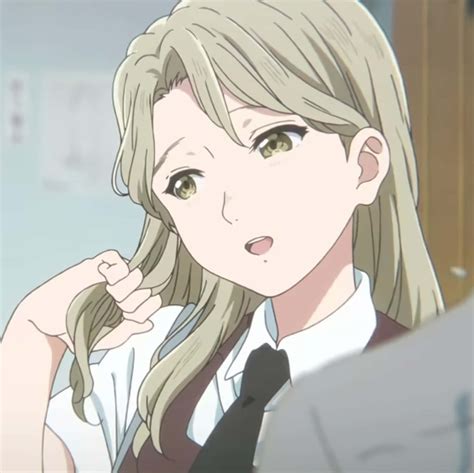 Download Blonde Anime Girl Smiling Miki Kawai Wallpaper