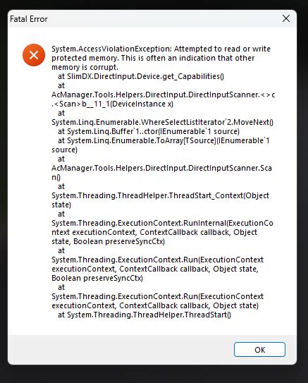 Fatal Error When Starting Content Manager R Assettocorsa