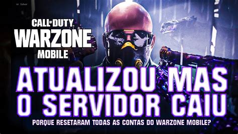 WARZONE MOBILE NOVA ATUALIZAÇÃO MAS O SERVIDOR CAIU CALL OF DUTY WARZONE MOBILE YouTube