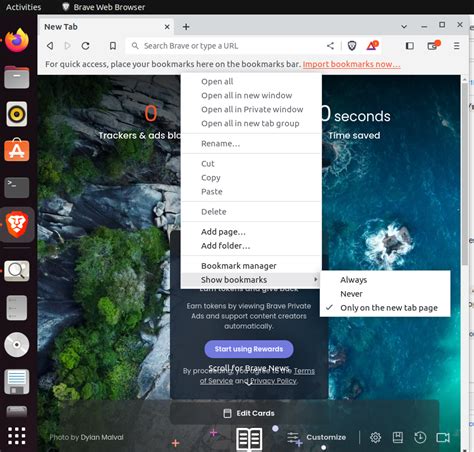 Update Show Bookmarks Setting · Issue 26072 · Bravebrave Browser · Github