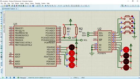 Atmega8 I2c Master Pcf8574 Youtube