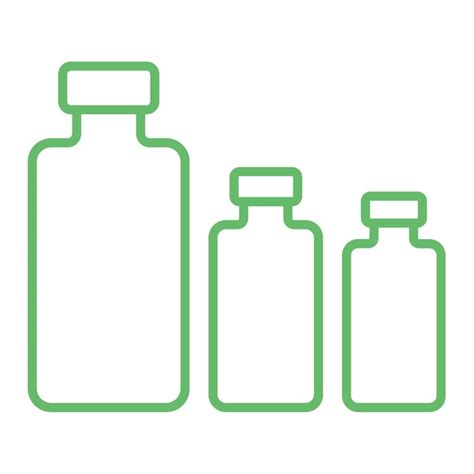 Vials Icon Premium Vector