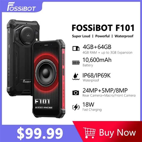 Fossibot F101 Full Specifications Released 4gb 64gb 10600mah Battery