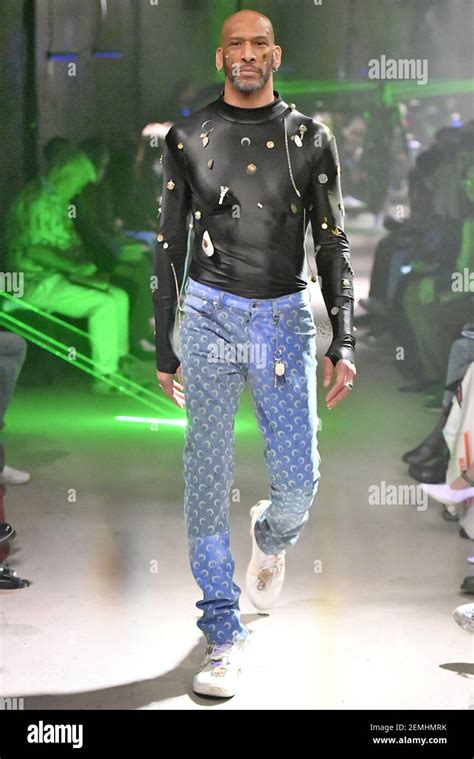 Vladimir Mccrary Walks On The Runway During The Marine Serre Ready To Wear Fashion Show At Paris