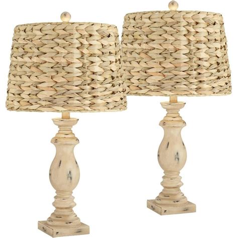 Regency Hill Carlisle Modern Coastal Table Lamps 26 12 High Set Of 2