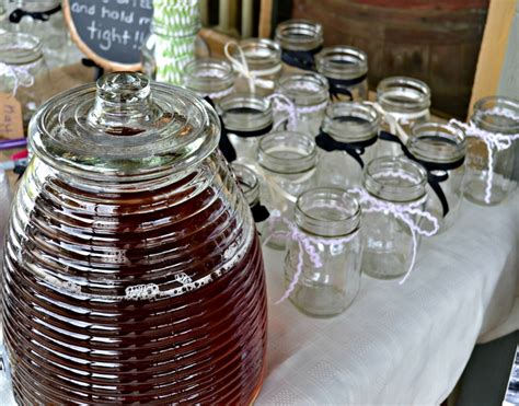 Beehive Drink Dispenser And Mason Jar Drink Glasses