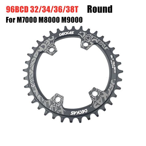Deckas 96BCD Chainring MTB Mountain Bike BCD 96mm Asymmetric 32T 34T 36T 38T Narrow Wide Tooth