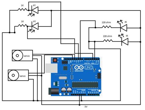 Using Servos Arduino Diagram Sensor