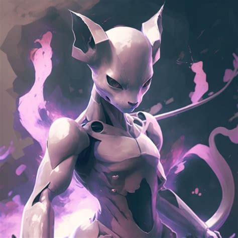 Mewtwo In The Art Style Of Atey Ghailan