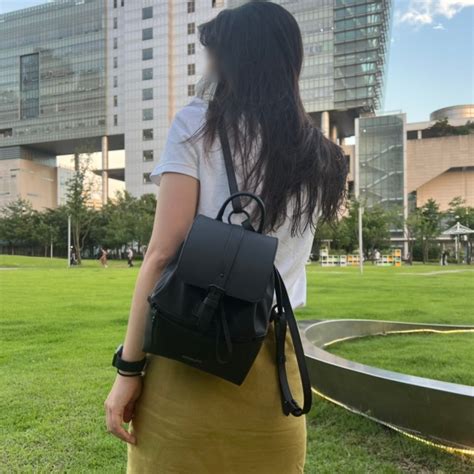 스웨덴 감성 여성 비건 레더 백팩 추천 가스톤루가 Gala 블랙 네이버 블로그