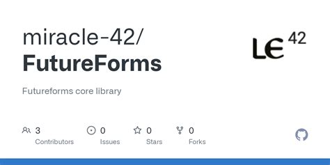 Github Miracle Futureforms Futureforms Core Library
