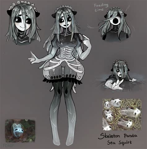 Skeleton Panda Sea Squirt Monster Girls Know Your Meme