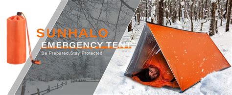 Sunhalo Gear Emergency Survival Tent Shelter 1 Or 2 Person