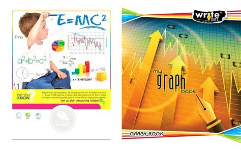 Graph Book Cover At ₹ 35piece Exercise Notebook In Kolkata Id