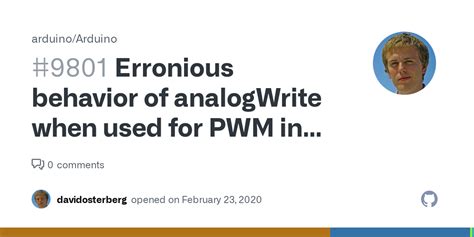 Erronious Behavior Of AnalogWrite When Used For PWM In Inverted Mode Issue Arduino