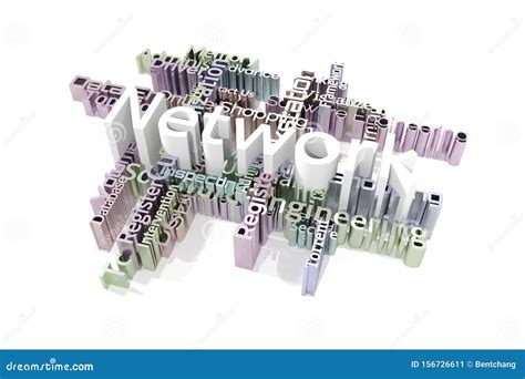 Network Ict Information Technology Keyword Words Cloud For Web Page