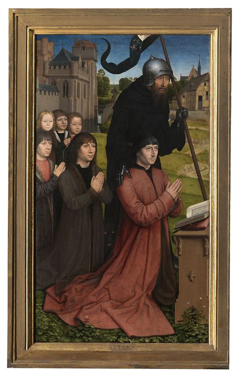 汉斯梅姆林作品 威廉莫拉莱斯三联画 左 Triptych of Willem Moreel 加加色