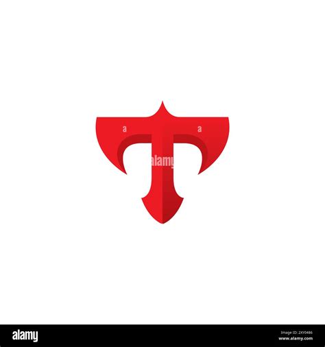 Letter T Strong Logo Vector Stock Vector Image Art Alamy