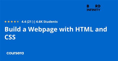 build a webpage with html and css coursera