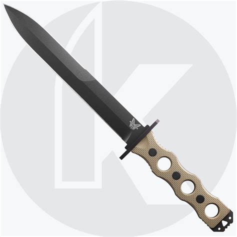 Benchmade Socp 185bk 1 Fixed Blade Knife Cobalt Black Cerakote Cpm 3v