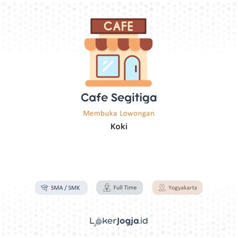 Lowongan Kerja Koki Di Cafe Segitiga LokerJogja ID