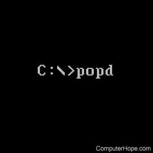 Comando Popd De Linha De Comando Do Ms Dos E Windows Bacana