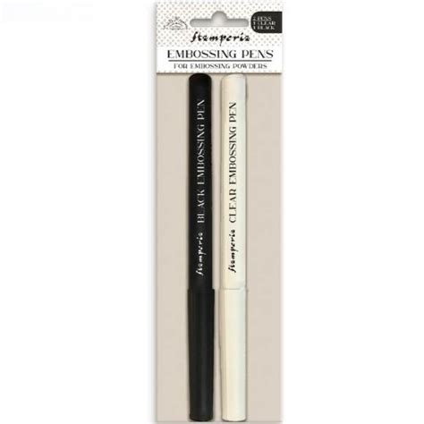 Embossing Tool 2 Pens Clear Black