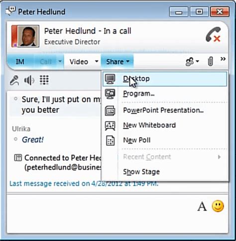 Lync Instant Messaging