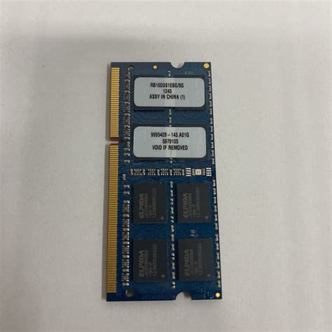 Yahooオークション U20 ノートpcメモリ Elpida Rb16d3s1ebg 8gb Ddr3