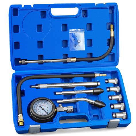 11pc Compression Tester Automotive Engine Compression Tester Adapter Kit Engine