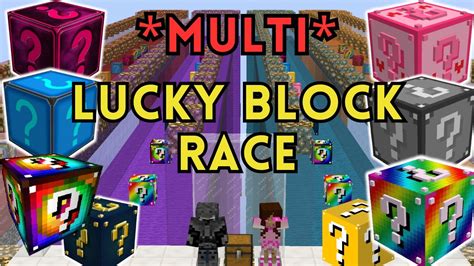 Minecraft EXTREME MULTI LUCKY BLOCK RACE YouTube