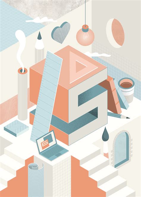3d isometric illustration for sculpt design illustrated maps by tom