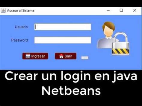 Crear Un Login En Java Netbeans CURSO JAVA YouTube