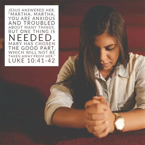 Luke 1041 42 Anxious Encouraging Bible Verses