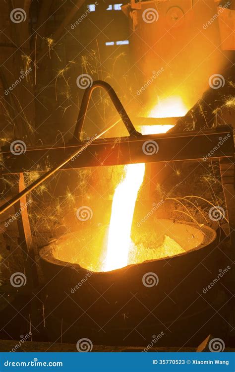 Eisen Und Stahlindustrie Stockbild Bild Von Speicherung