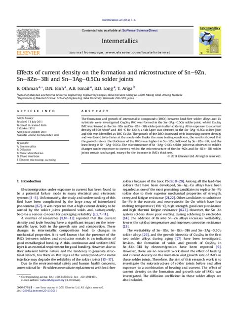 Pdf Effects Of Current Density On The Formation And Microstructure Of