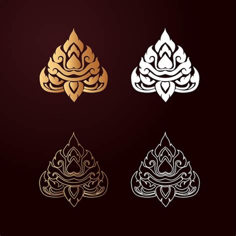Premium Vector Kbach Khmer Art Graphic