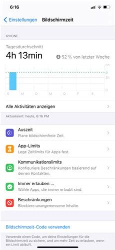 Gelöst iPhone Bildschirmzeit deaktivieren ohne Code