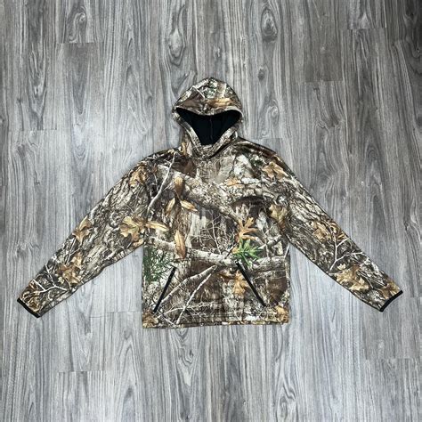 Vintage Camo Hoodie Real Tree Size Medium Comes Depop
