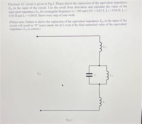 Solved Electrical AC Circuit Is Given In Fig Please Chegg Com