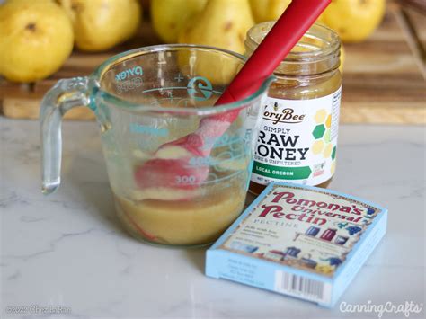 Honey Pear Jam Canning Recipe With Pomonas Pectin Canningcrafts