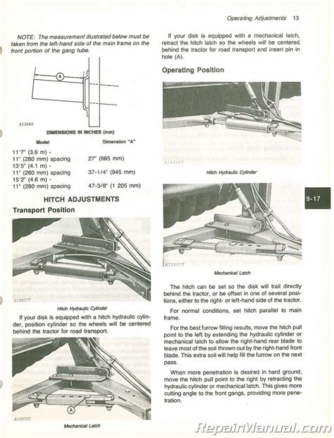 Used John Deere 440 Offset Disk Operators Manual