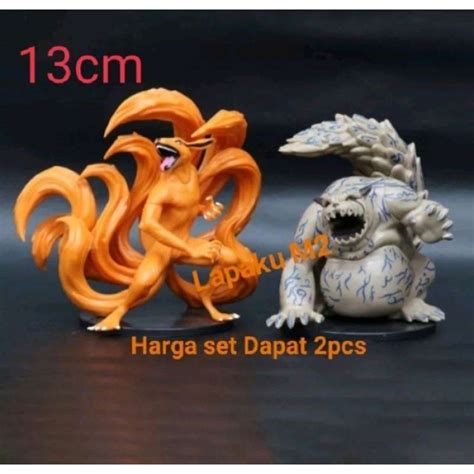 Promo Action Figure Naruto Bijuu Kurama Shukaku Set Isi 2pcs Diskon 23