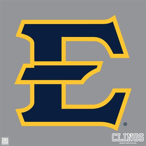 Bucs Etsu 5 Logo Window Cling Alumni Hall