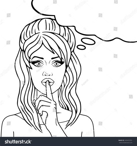 12 Shhhh Black White Stock Vectors And Vector Art Shutterstock