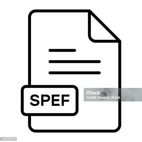 An Amazing Vector Icon Of Spef File Editable Design向量圖形及更多圖示圖片 Istock