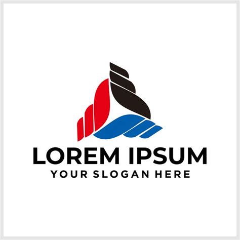 Premium Vector Three Elements Triangle Logo Abstract Symbol Business