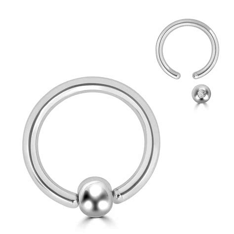 Piercing Ball Closure Ring Brandgioielli