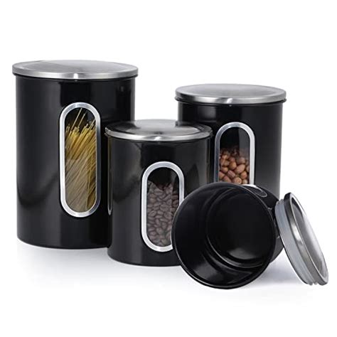 Malmo Canisters Set 4 Piece Food Container Window Kitchen Canister