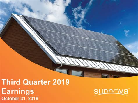 Sunnova Energy International Inc 2019 Q3 Results Earnings Call